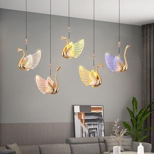 Jual Lampu Gantung Nordic Modern Bentuk Angsa Kamar Tidur/Ruang Tamu ...