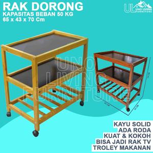 Jual NEW MEJA RAK DORONG TV DISPENSER 3 SUSUN DENGAN RODA MINIMALIS RAK ...