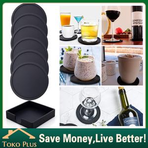 Jual Tatakan gelas karet - coaster rubber Bahan Karet PVC Tebal Anti ...