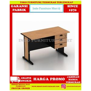 Jual Meja Kantor Kerja Staff Minimalis Utama Modera Vod 106 3 Laci ...