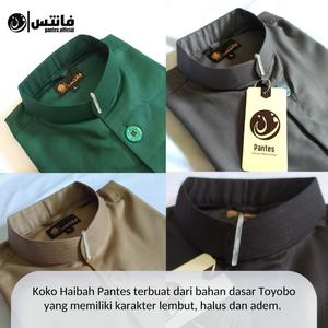 Jual [BAHAN TOYOBO] Koko Haibah Pantes Abu Tua Coklat Capucino Hitam ...