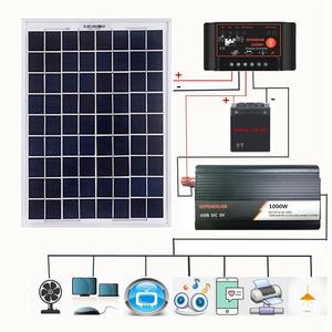 Jual PL 12V/24V DIY Solar System Kit Soalr Charge Controller 18V 20W ...