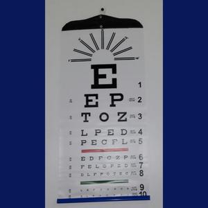 Jual SNELLEN CHART ALPHABET - SNELLEN CHART MANUAL - ALAT TES MATA ...