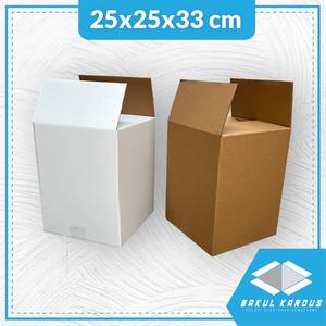 Jual kardus 25x25x33 parsel | hampers | box | karton | kardus polos ...