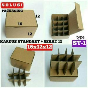 Jual KARDUS PACKING+SEKAT 12/KARDUS POLOS BOX DUS DOS KARTON KOTAK ...