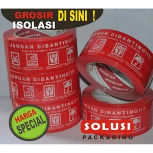 Jual ISOLASI FRAGILE MERAH /LAKBAN FRAGILE SETUART - Kota Semarang ...
