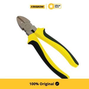 Jual Krisbow Tang Potong Diagonal Cutter Plier 17 Cm - Kuning - Jakarta ...