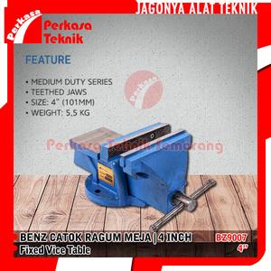 Jual Catok Ragum Meja 4 BENZ BZ9007 Klem Penjepit Fixed Vice Table 4 ...