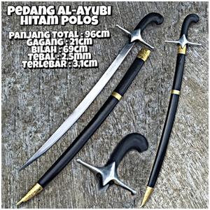 Jual Hiasan dinding,pedang Arab - hitam polos, Tumpul - hitam polos ...