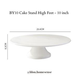 Jual Cake Stand High Feet Wadah Kue Tingkat Piring Kue Susun Keramik ...