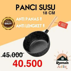 Jual Panci Susu Mie Rebus Air Teflon Teplon Gagang Kayu Serbaguna Murah ...