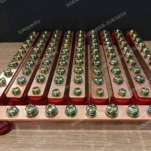 Jual busbar tembaga nol arde grounding 2cm x 22cm tebal 3mm - Jakarta ...