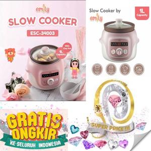 Jual Emily Slow Cooker Claypot 1L ESC 34003 Baby Food Maker MPASI 1 ...