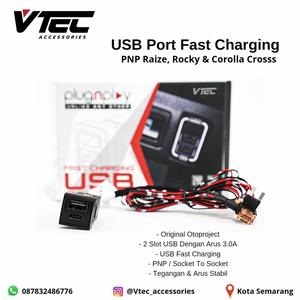 Jual USB Fast Charging Raize Rocky Corolla Cross Otoproject Best ...