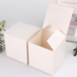 Jual 100pcs 5x5x5/6x6x6/7x7x7/8x8x8cm Blank White Cardboard Paper Gift ...