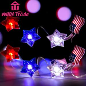 Jual Hari Kemerdekaan 20 Tali Led Lampu Dioperasikan Bendera Amerika ...