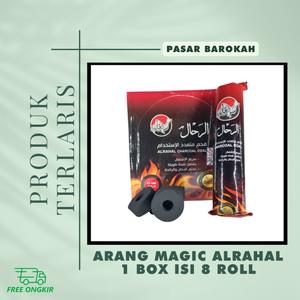 Jual arang magic areng bukhur buhur dupa charcoal al rahal 1 box shisha ...