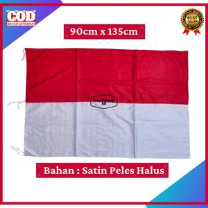 Jual Bendera Merah Putih Ukuran 90x135 Cm Kain Satin Bendera Indonesia ...
