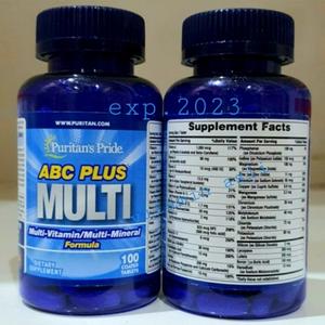 Jual Puritan Pride Multivitamin Mineral 100 tablet Multi-Vitamin ...