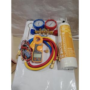 Jual GF10- PAKET PENGISIAN AC RUMAH R32 MANIFOLD DOUBLE BESI ADAPTER ...