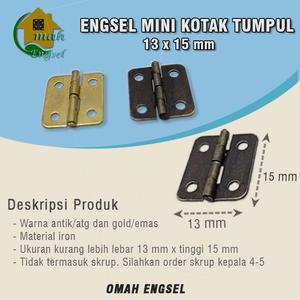 Jual Engsel Super Mini 13x15 mm P.E1513 (10 Pcs) Engsel Kotak Box ...