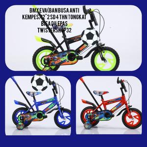 Jual Sepeda anak BMX 12 Ban Eva busa padat untuk anak 2 sd 4 thn SETIR ...