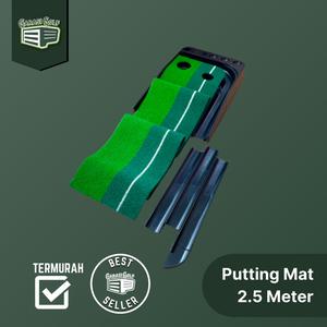 Jual Golf Putting Mat Trainer 2.5 Meter Automatic Ball Return Putter ...