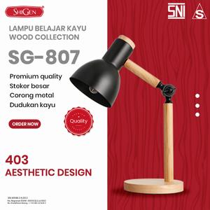 Jual Lampu LED Meja Belajar Model Klasik Nordic Wood Collection MAX ...