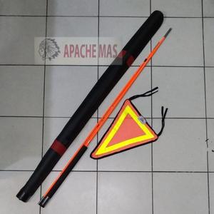 Jual Tiang Bendera Mobil Tambang / Buggy Whip 3,3 meter ORANGE + SOFT ...