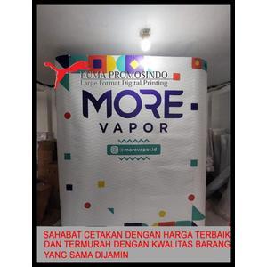 Jual Backwall Backdrop pameran pop up booth 3x2 Curve straight plus ...