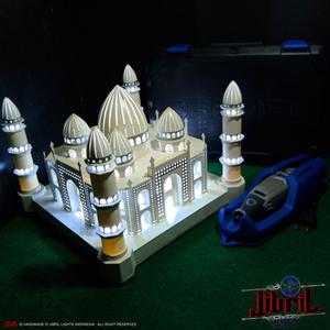 Jual Lampu Hias Ukir Paralon PVC motif Taj Mahal Miniatur - Kab. Bogor ...