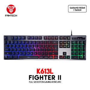 Jual FANTECH FIGHTER II K613L KEYBOARD GAMING RGB MEMBRANE FULL SIZE - K613 TKL - Kota Pekanbaru ...