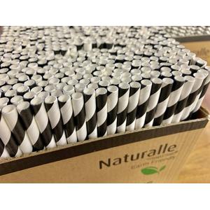 Jual bs sedotan kertas jumbo paper straw 8mm x 200/210mm isi 300 per ...