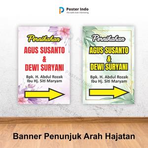 Jual Ready Banner Penunjuk Arah Nikahan / Hajatan - Jakarta Barat - SPA85 | Tokopedia