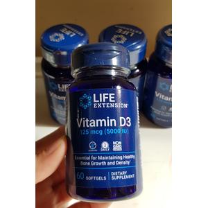Jual Life Extension Vitamin D3 5000 IU 60 Softgels Life Extension Vit ...