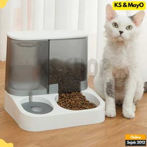 Jual Tempat Makan dan Minum Kucing Anjing Peliharaan Otomatis 2 in 1 2 ...