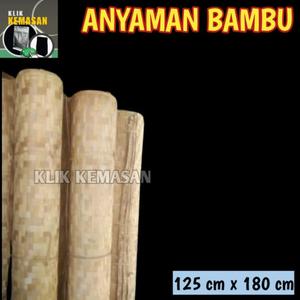 Jual ANYAMAN BAMBU 125 CM X 180 CM GEDEK GEDEG METERAN DINDING BAMBU ...