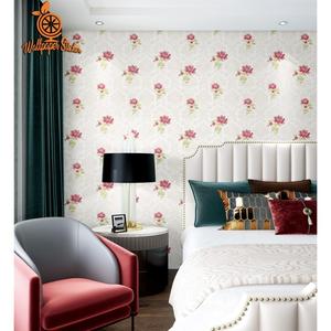 Jual Wallpaper Dinding Motif Bunga Merah Stiker Dinding Hiasan ...