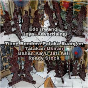 Jual Tiang Bendera Pataka Ruangan Kantor Tatakan Motif Ukir Berkualitas ...