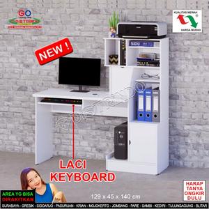 Jual Distrindo - Meja Computer/ Meja Belajar / Kerja Banyak Rak TEBAL ...