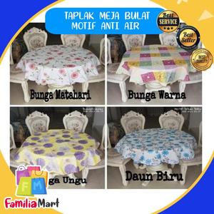 Jual (',') Taplak Meja Makan Bulat Bulet Ruang Tamu Anti Air Alas PVC ...
