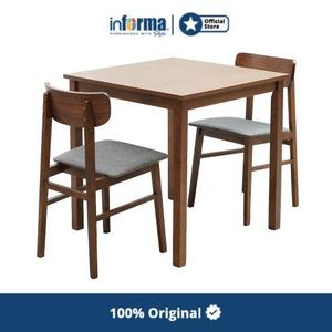 Jual Informa - Informa Munich Set Meja Makan 2 Kursi - Cokelat Walnut ...