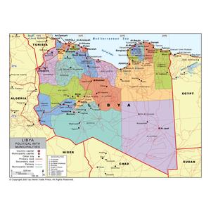 Jual Peta Libya ukuran besar tanpa bingkai - 90x116cm - Kab. Majalengka ...