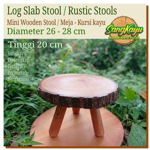 Jual Meja kursi stool 26-28-20cm meja tanaman hias meja kayu mini ...
