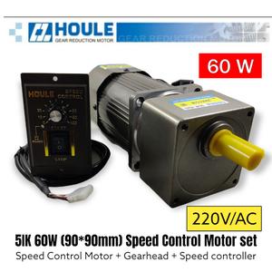 Jual Houle Motor 60W 220V Ac 5Ik Variable Speed Control Motor Gearbox ...