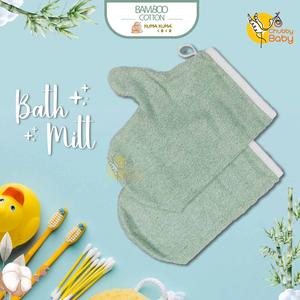 Jual Kumakuma Bamboo Bath Mitt Set of 2 | Waslap Bayi isi 2pcs ...