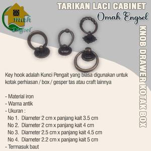 Promo +Baut Tarikan laci kabinet 2 cm P.T Knob drawer kotak box Handle ...