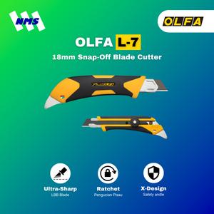 Promo Cutter OLFA L-7 Snap-Off Blade Original 18mm Heavy-Duty Pisau Kater - Refill LBB-10 ...