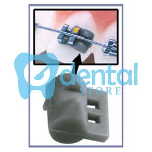 Jual E Dental Orthodontic Elastomeric Elastics Rotation Wedges Silver ...