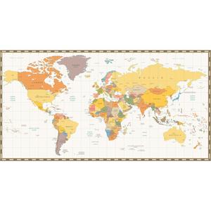 Jual Peta Dunia Dinding Ukuran Besar world maps 035 - 90x140cm - Kab ...